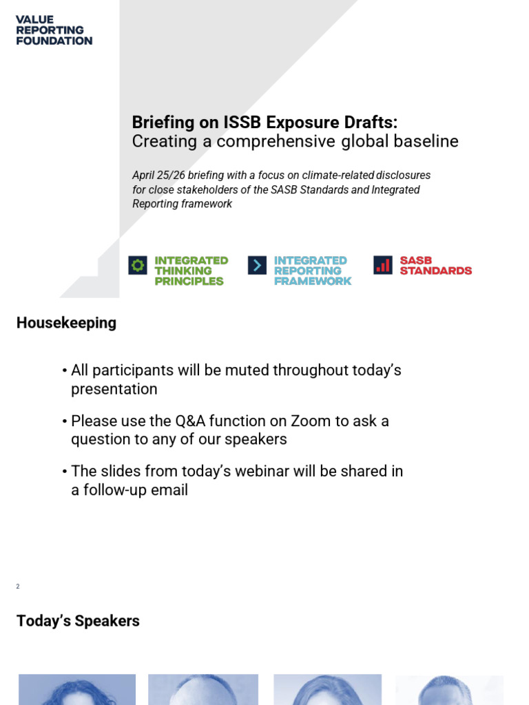 Briefing On ISSB Exposure Drafts | PDF | Economies | Business