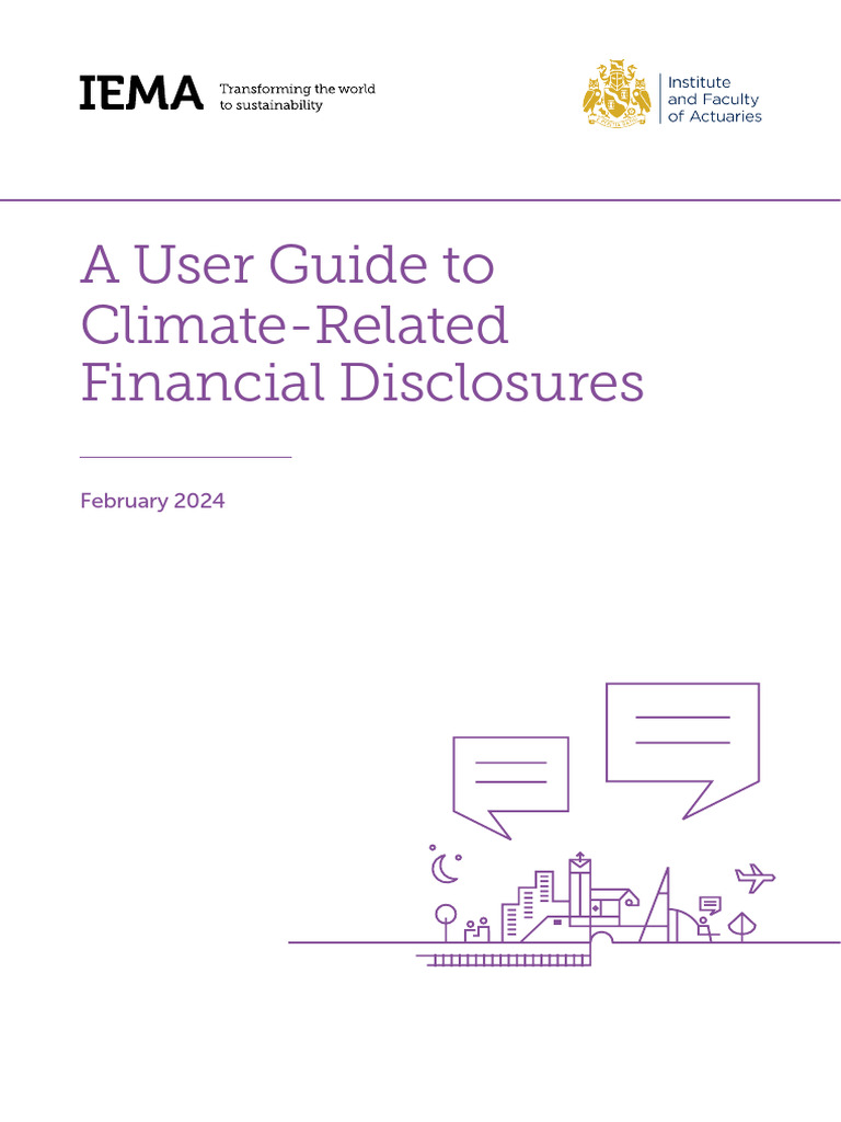 IEMA User Guide To Climate Related Financial Disclosures 2024-Edition ...