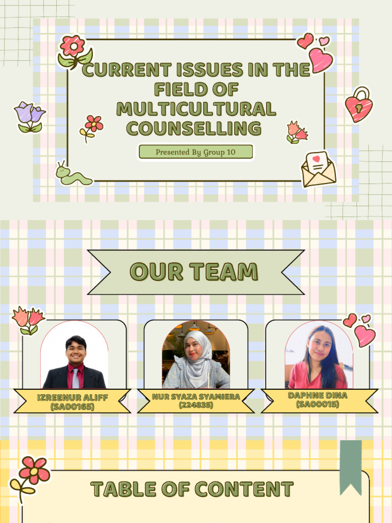 Current Issues in The Field of Multicultural Counselling (Group 10 ...