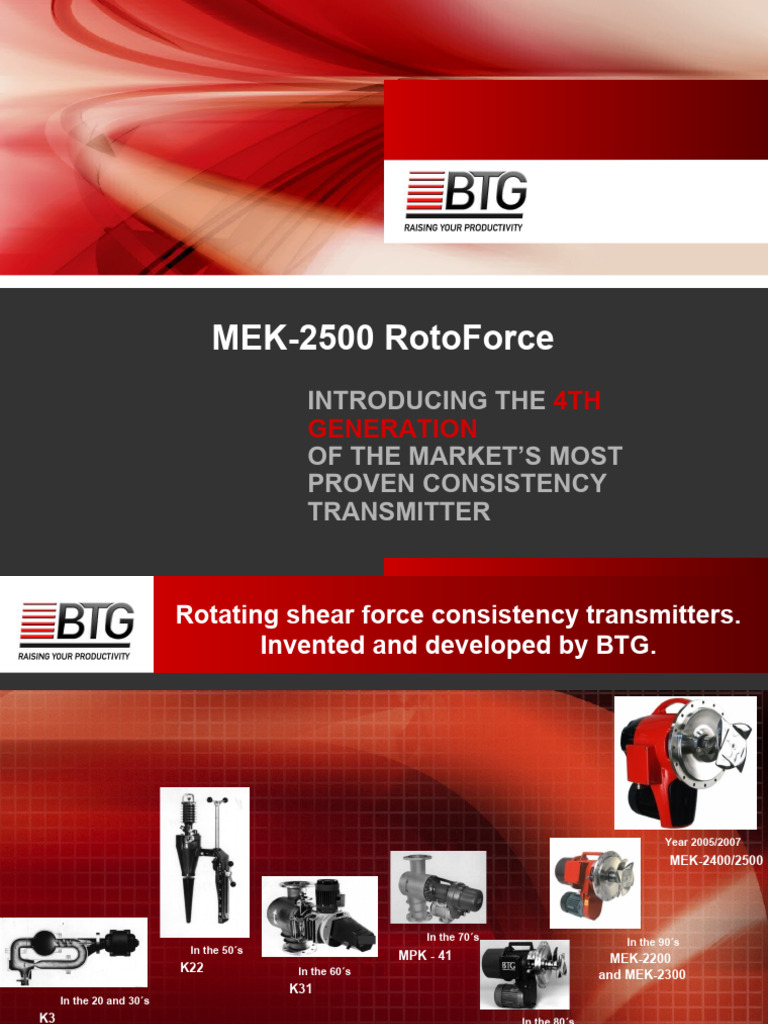 BTG MEK-2500 Presentation | PDF | Belt (Mechanical) | Force