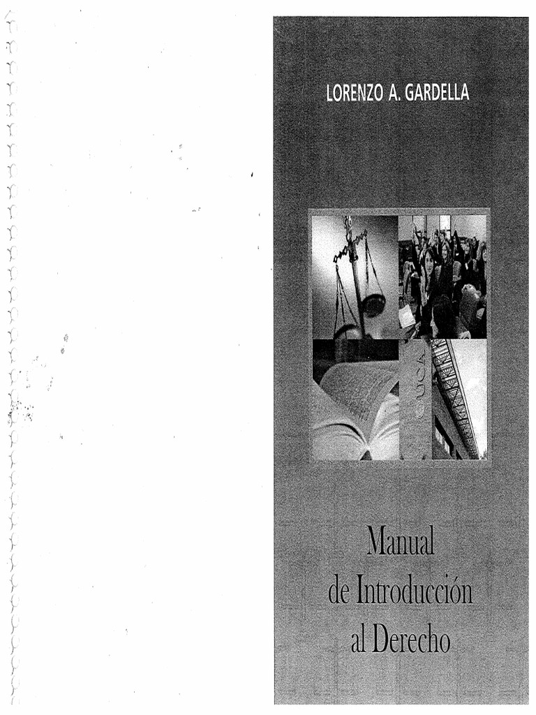 Manual de introducción al derecho. (Gardella). 152 pag | PDF