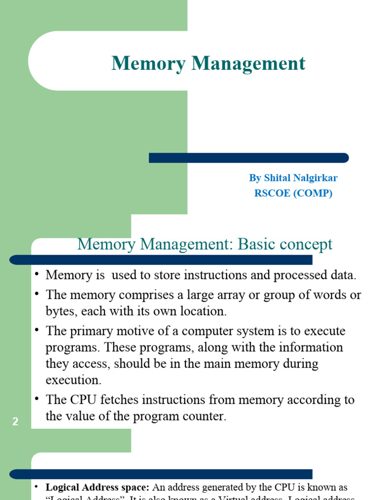 Chapter4-Memory Management | PDF