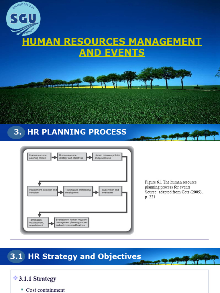 Review 3 - Chapter 8 - Human Resourse Management and Event | PDF | Human Resources | Motivation
