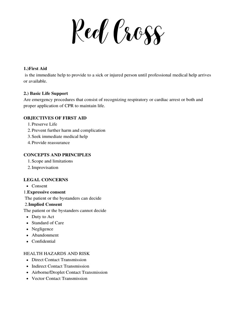 Red Cross | PDF | Hyperthermia | First Aid