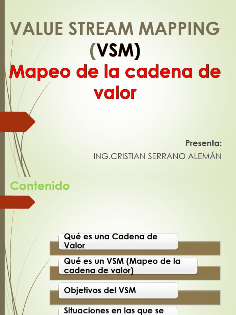 Mapeo de La Cadena de Valor VSM | PDF | Cliente | Cadena de valor