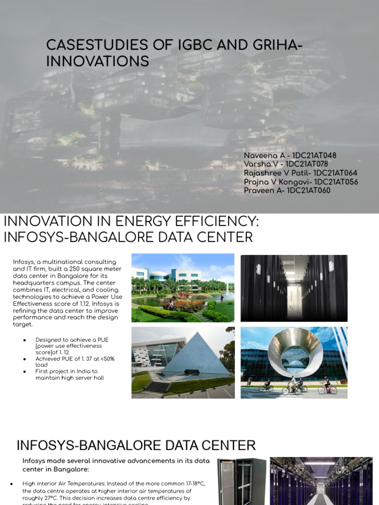 Casestudies of Igbc and Griha-Innovations | PDF | Data Center ...