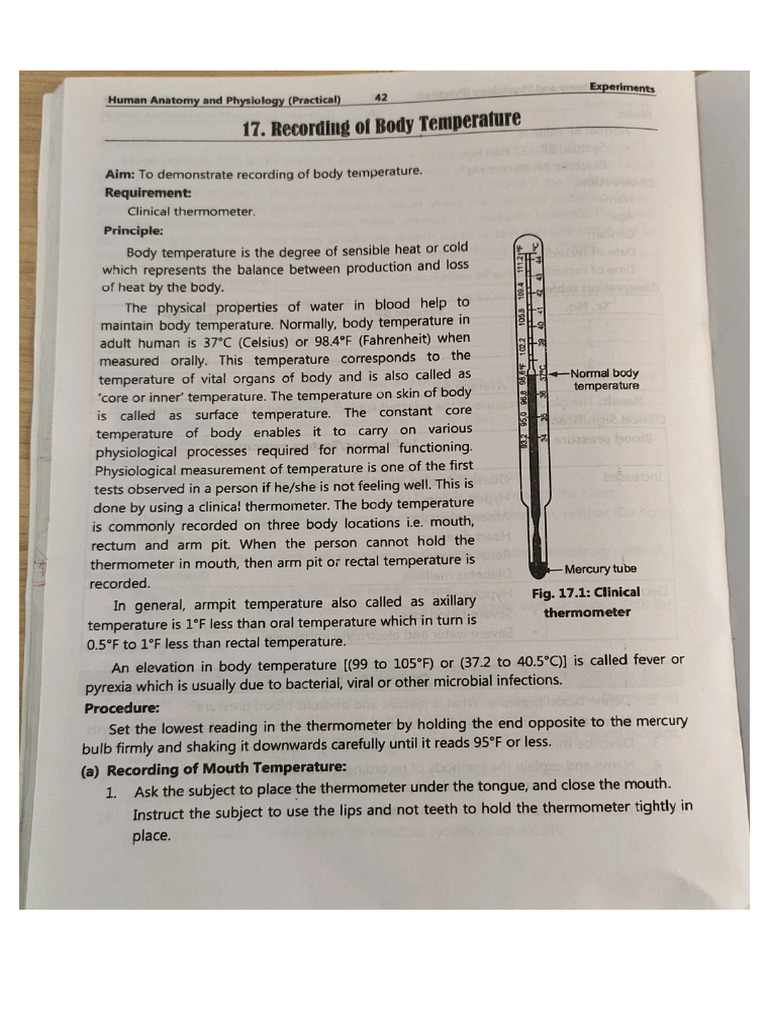 Body Temperature | PDF