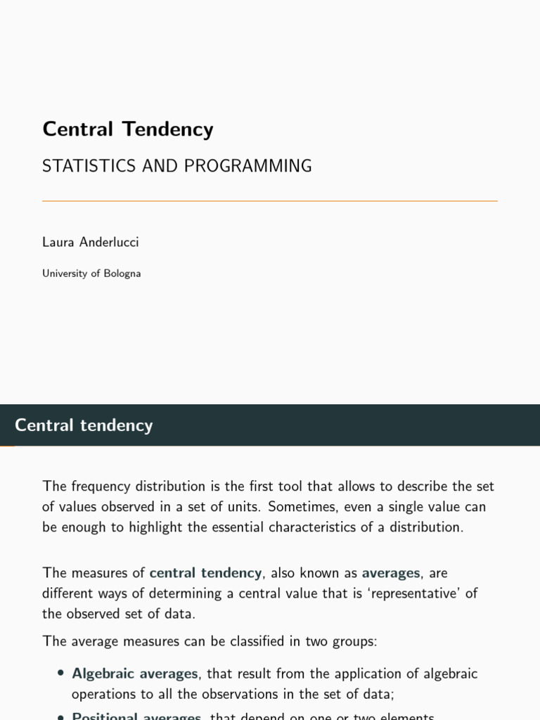 4 Centraltendency Pdf