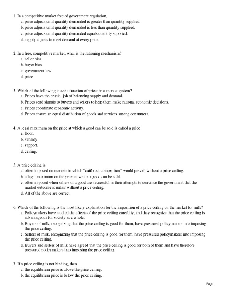 Sec 6.1 MC Controls On Prices | PDF