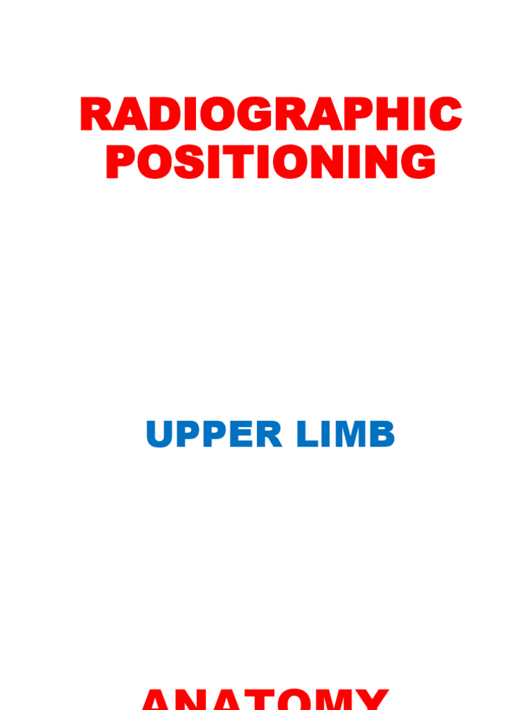 CLUSTER 3- POSITIONING - RRT2022 | PDF | Elbow | Shoulder
