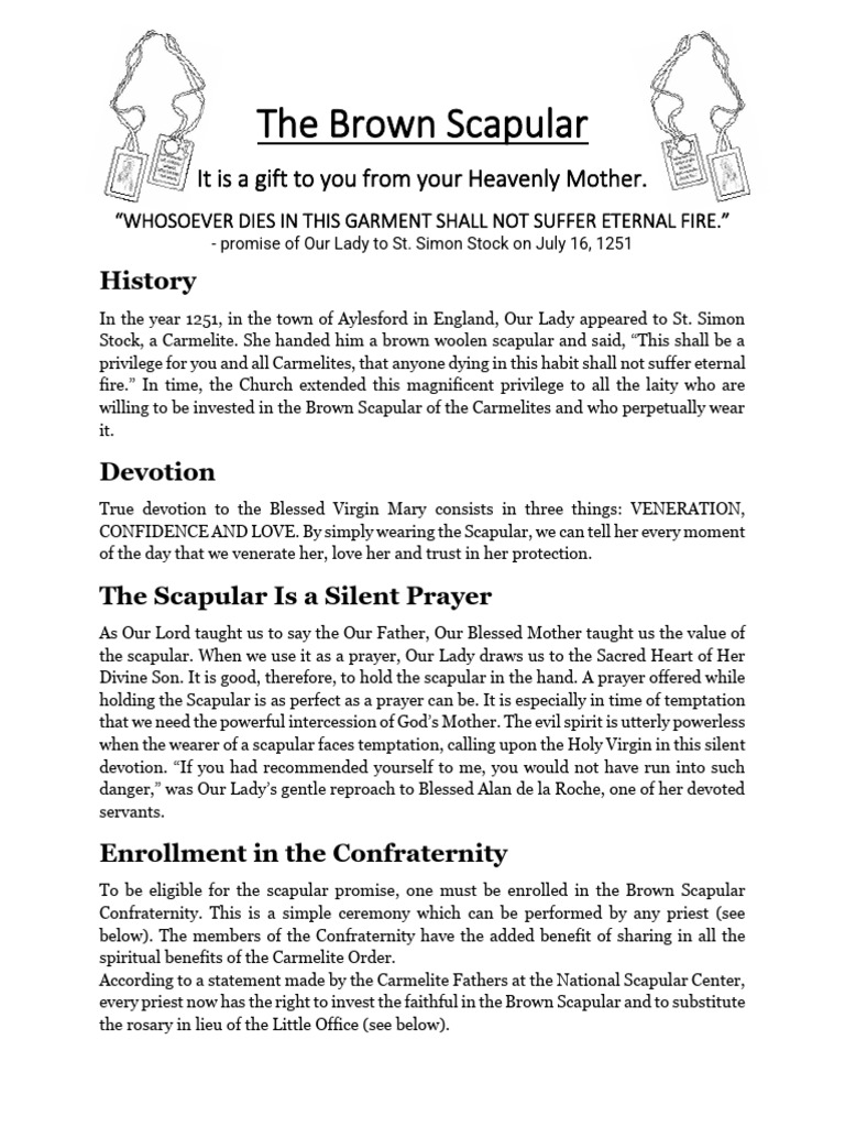 The Brown Scapular Pdf