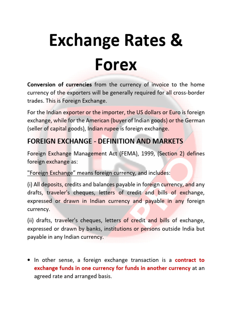 Understanding Foreign Exchange Rates | PDF | Foreign Exchange Market ...