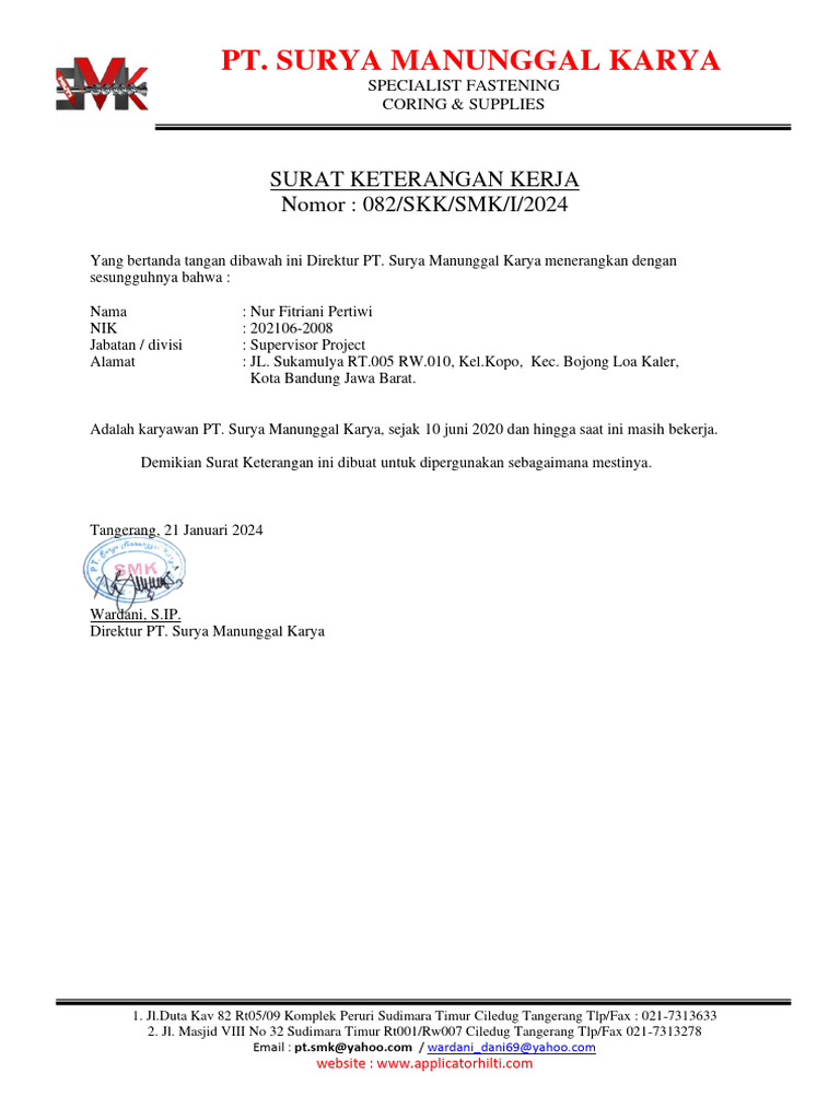 SKK, SKP, SPK A.N Nur Fitriyani 9 | PDF