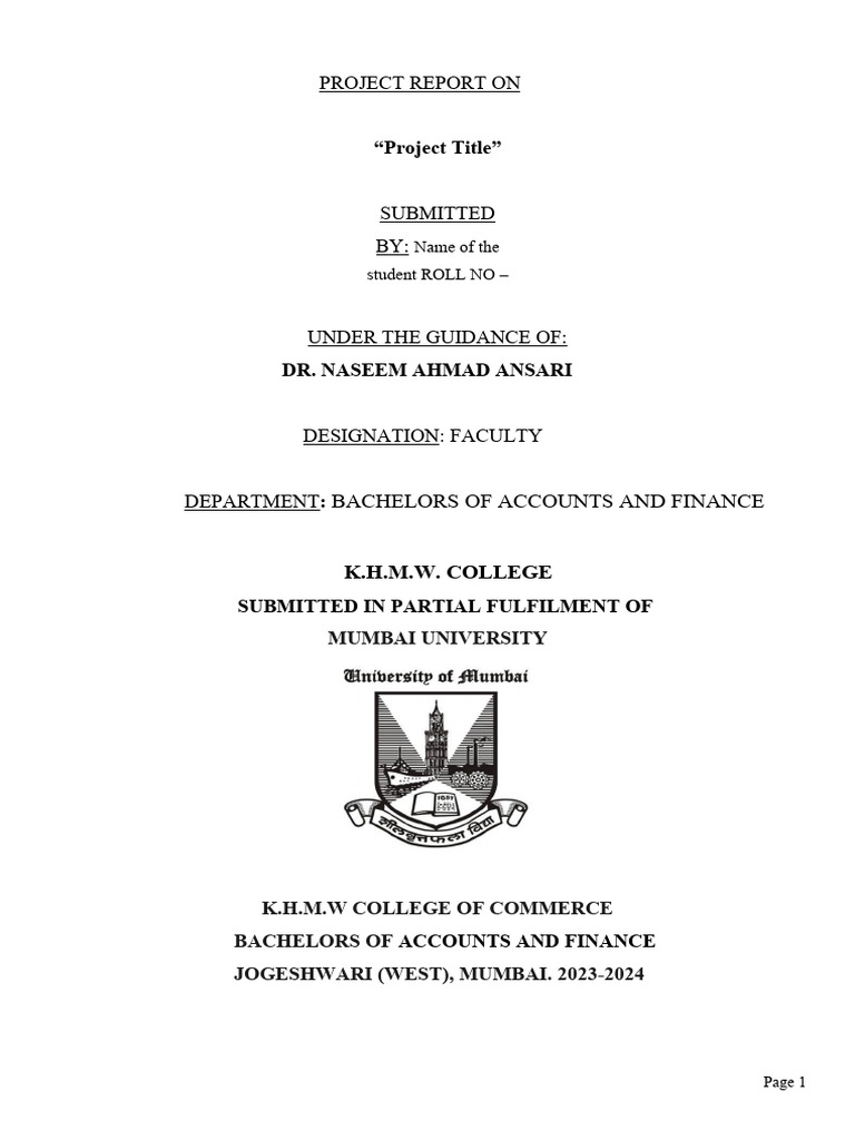 Four Pages of Black Book | PDF | Methodology | Business