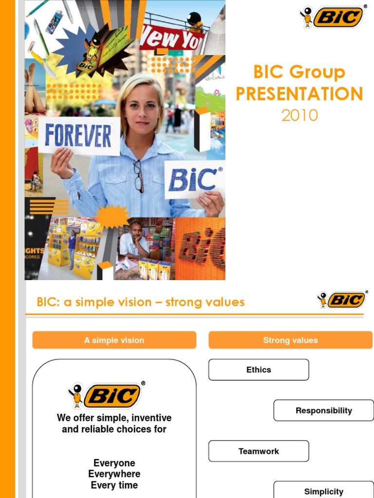 BIC Group Presentation en MAY 2010 | PDF | Brand | Innovation