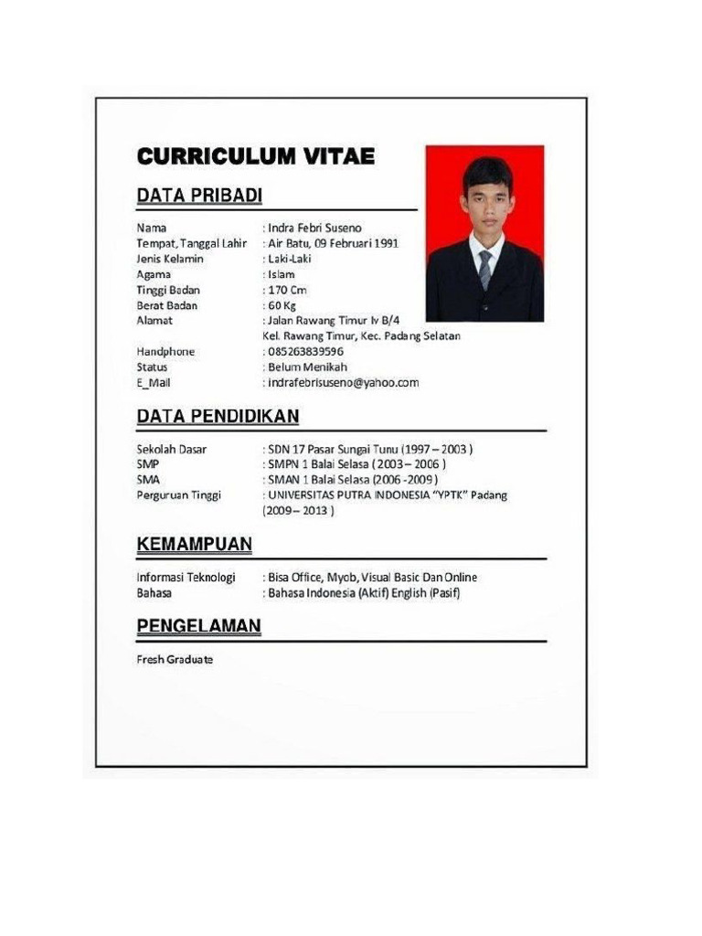 Contoh CV | PDF