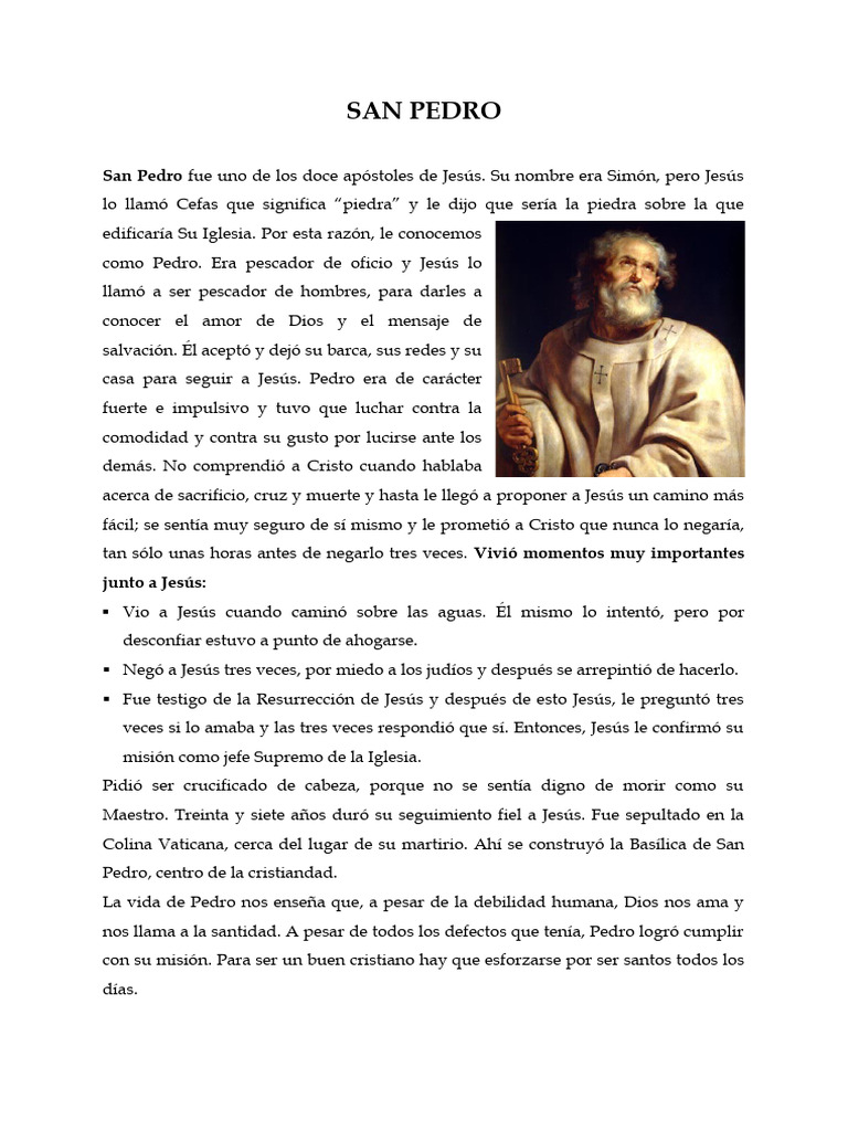 Vida y legado de San Pedro y San Pablo | PDF | Pablo el apóstol | San Pedro