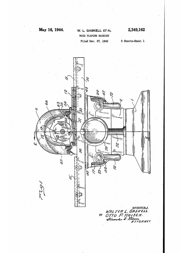 Craftsman Planer Patent | PDF