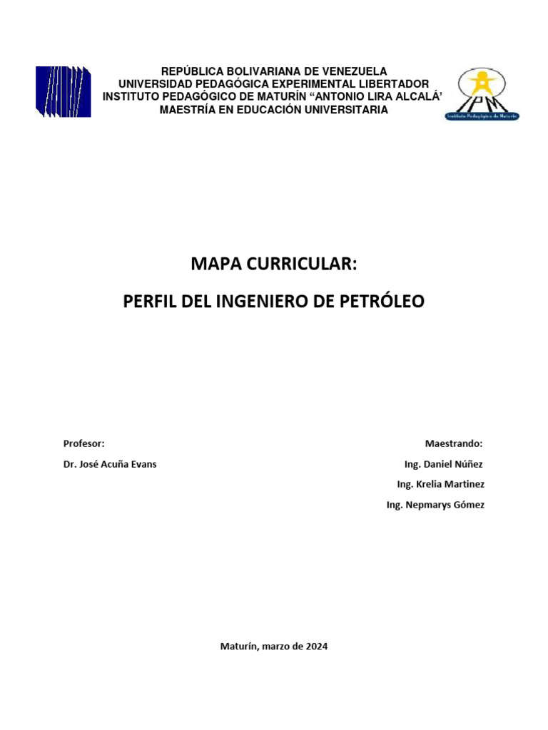 Mapa Curricular Perfil Del Ing de Petróleo | PDF