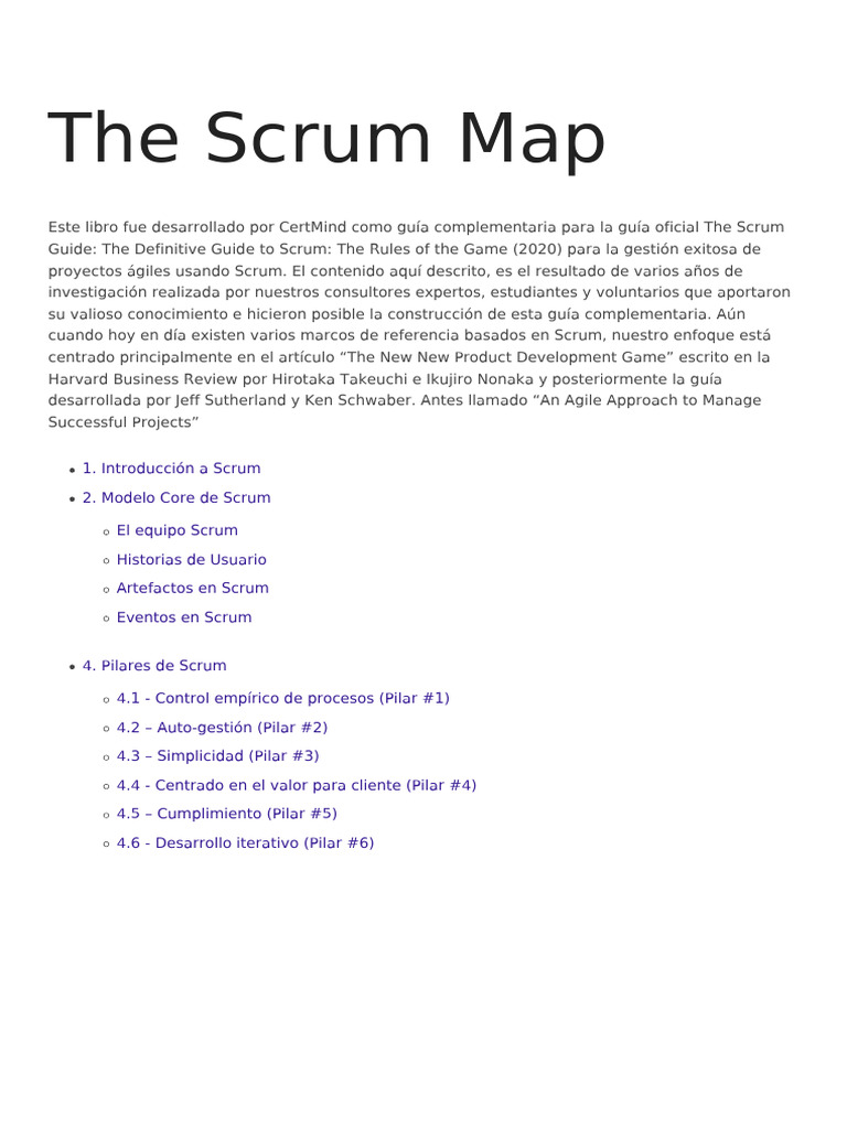 The Scrum Map 1 | PDF | Scrum (desarrollo de software) | Software