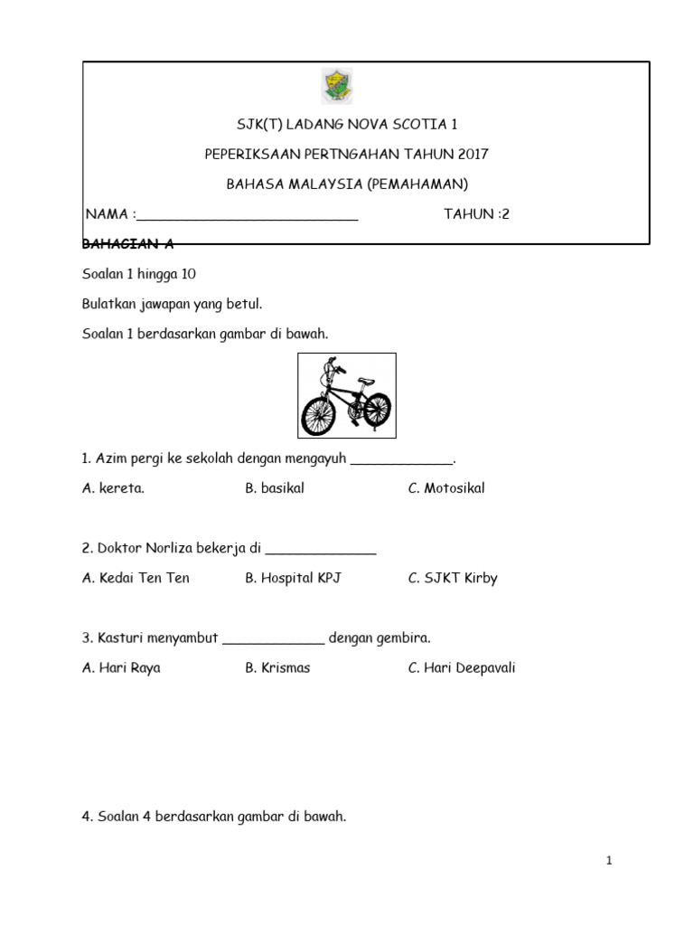 bm1 THN 2 | PDF