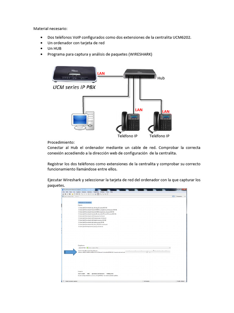 Practica de Captura y Analisis de Paquetes SIP y RTP | PDF | Negocios ...