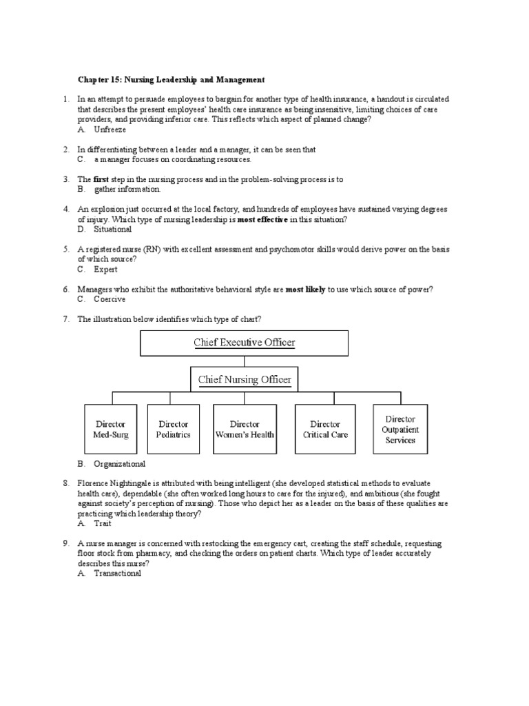 Leadership and Management | PDF | Nursing | Leadership