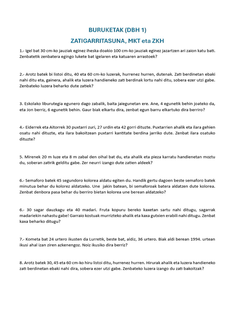 Buruketak Mate DBH MKT ZKH | PDF