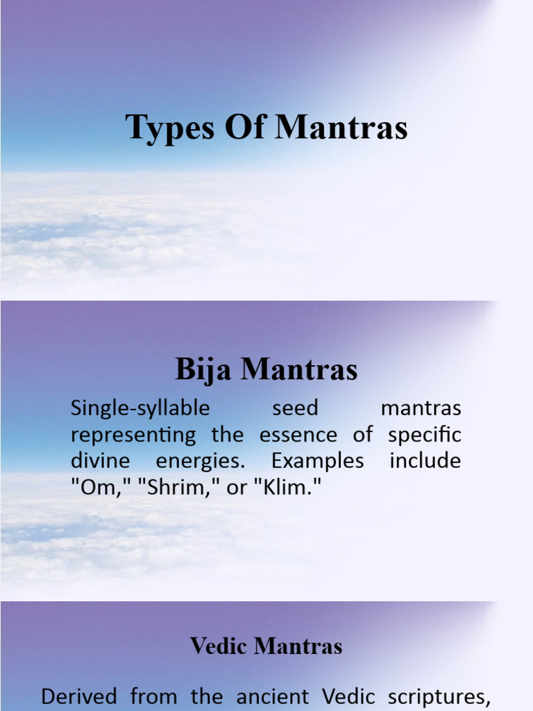 Types of Mantras | PDF