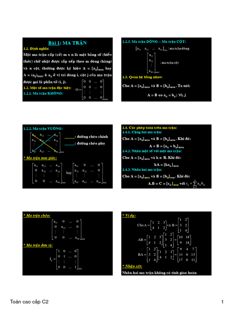 Toancc c2 Bai1 | PDF