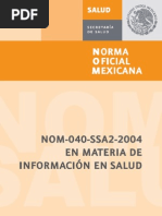 Nom 024 Ssa3 2012 | PDF | Seguridad de información | México
