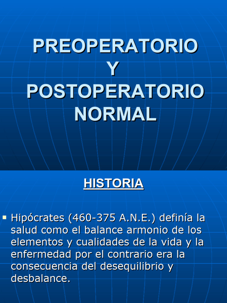 PREOPERATORIO y POSTOPERATOIRO | PDF | Glucocorticoides | Estrés (biología)