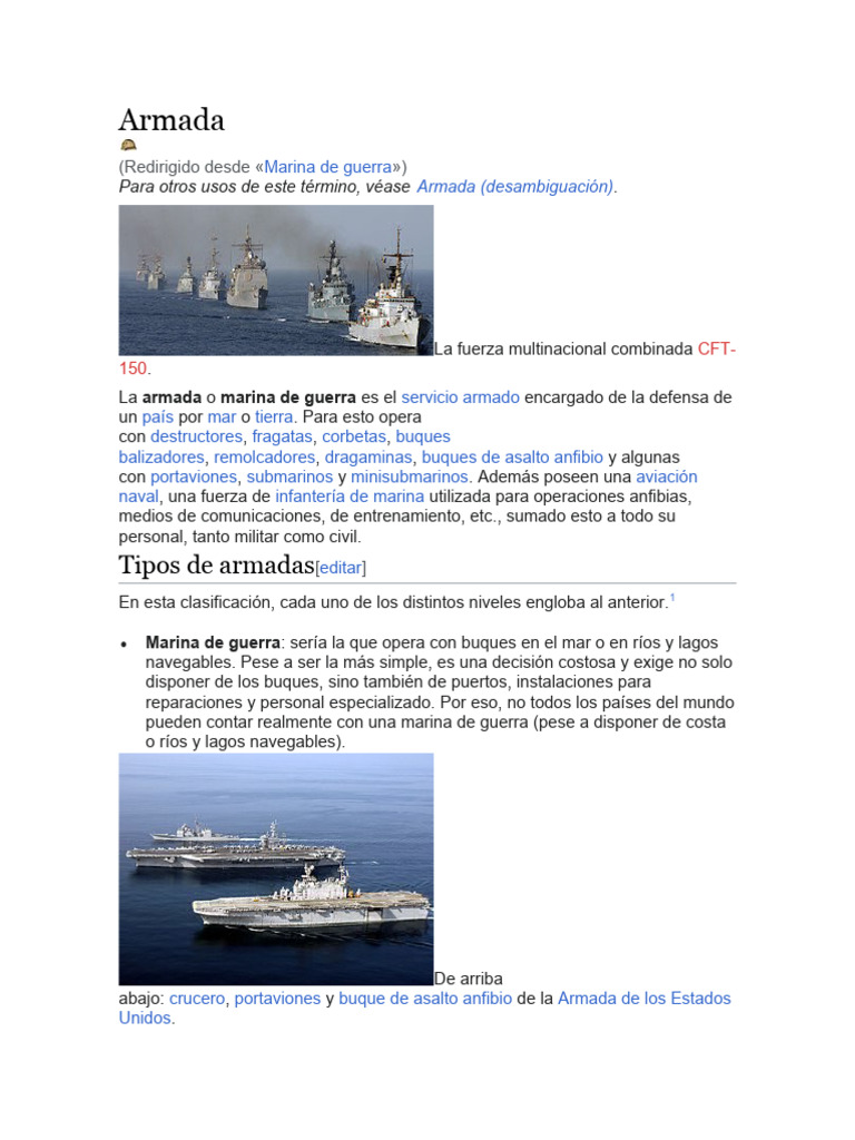 Armada | PDF | Marinas | Ciencia militar
