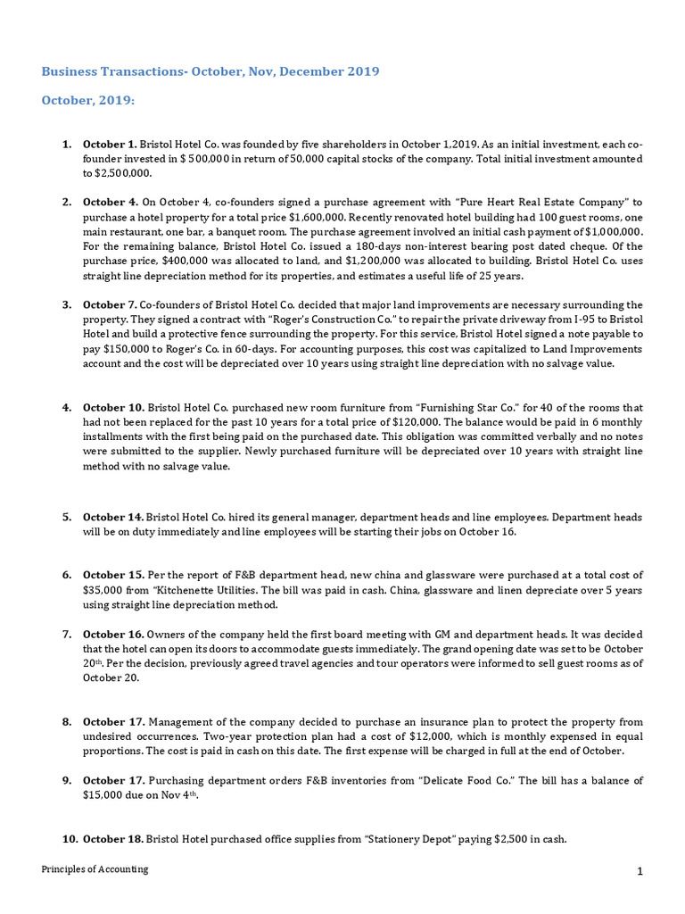 Accounting Case Study | PDF