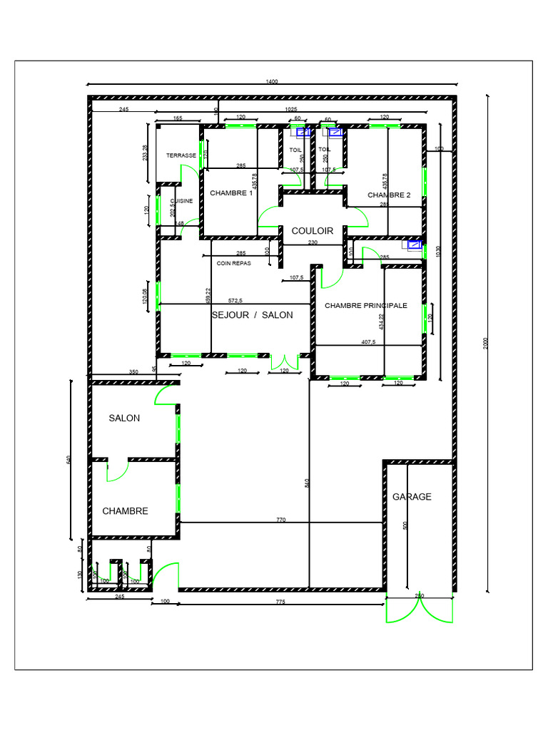 Plan de maison F4 moderne 120m2 | PDF