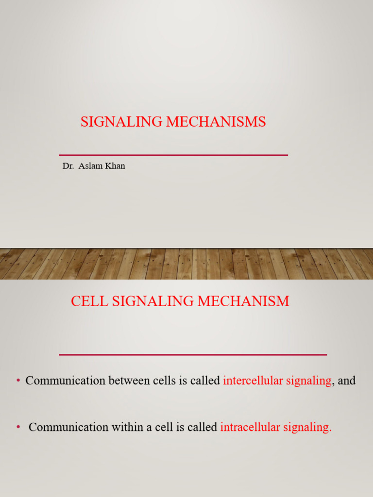 Cell Signaling and Receptos Types | PDF | Cell Signaling | Signal ...