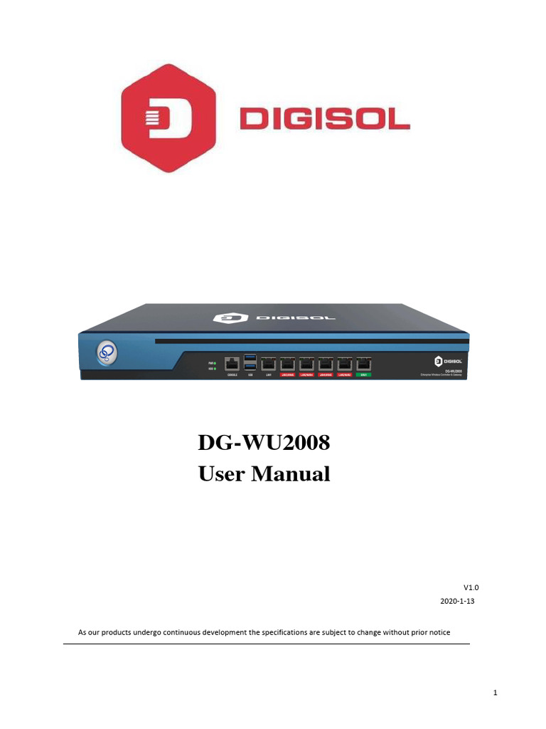 DG-WU2008 A2 User-Manual v1 18jan2020 | PDF | Ip Address | Computer Network