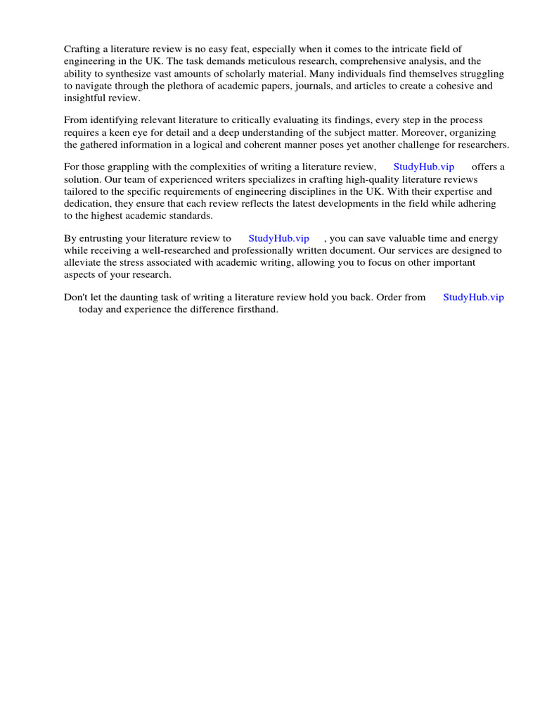 Literature Review Example Engineering Uk | PDF | Literature Review | Essays Literature Review Example Engineering Uk | PDF | Literature Review | Essays
