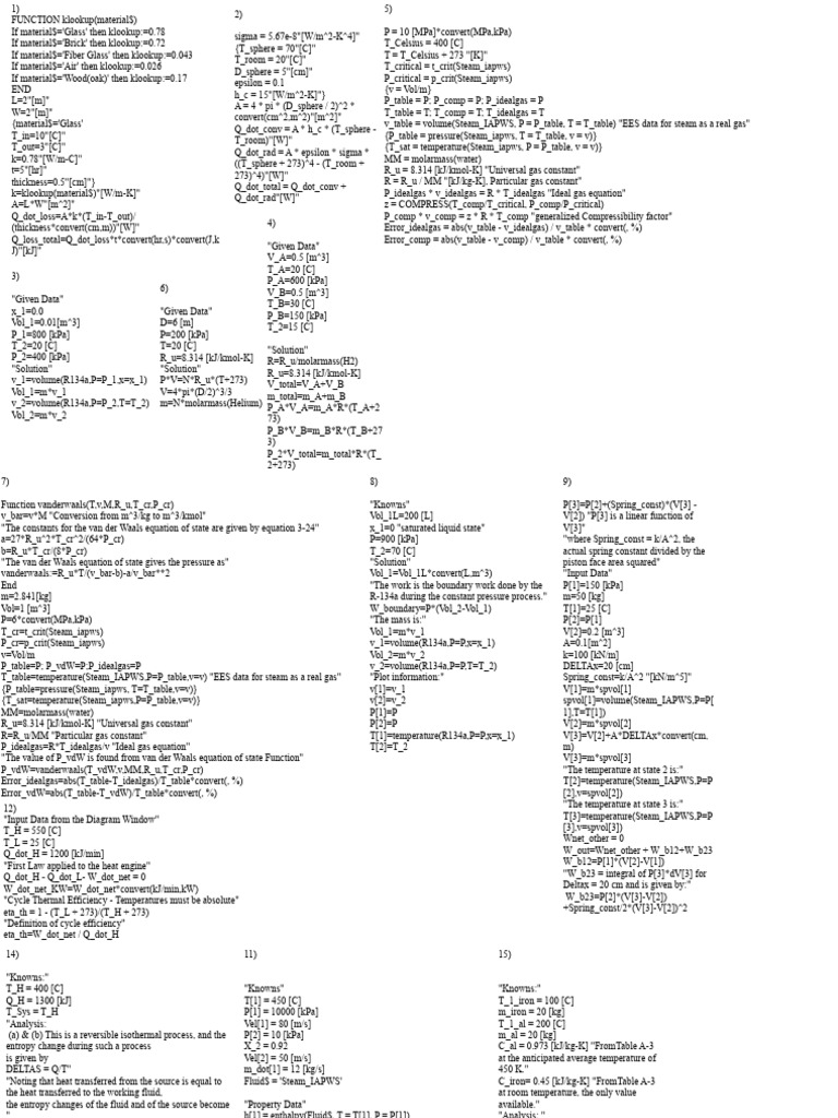 Codes | Download Free PDF | Heat | Enthalpy