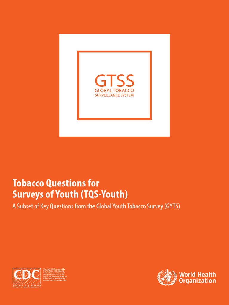 Tobacco Questions For Surveys of Youth (TQS-Youth) | PDF | Tobacco ...