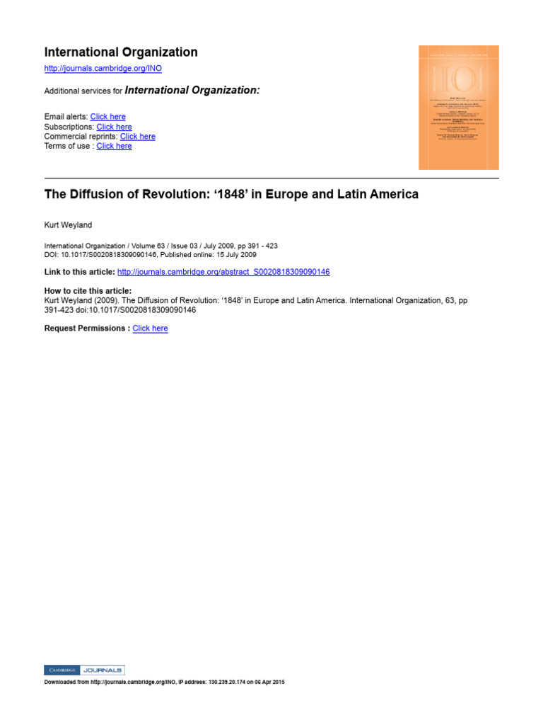 1848 Revolutions: Causes and Diffusion | PDF | Rationality | Heuristic