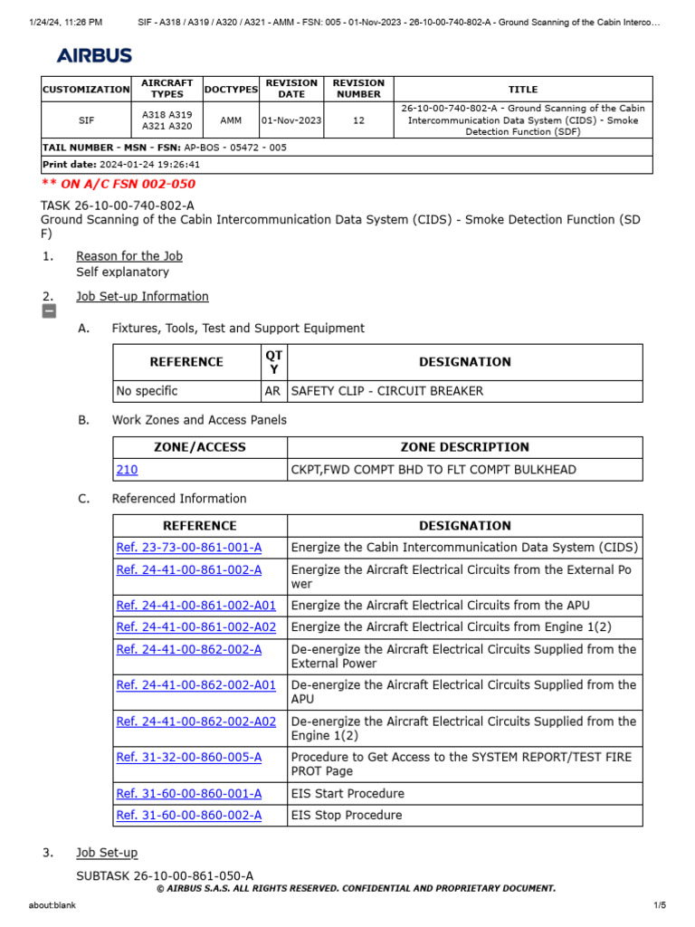 ON A/C FSN 002-050: Reference QT Y Designation | PDF | Aviation | Airliner