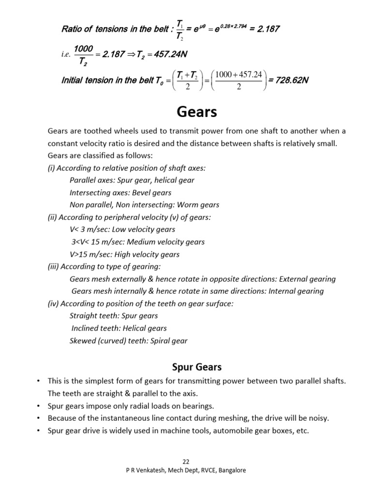 Gears | PDF | Gear | Machines