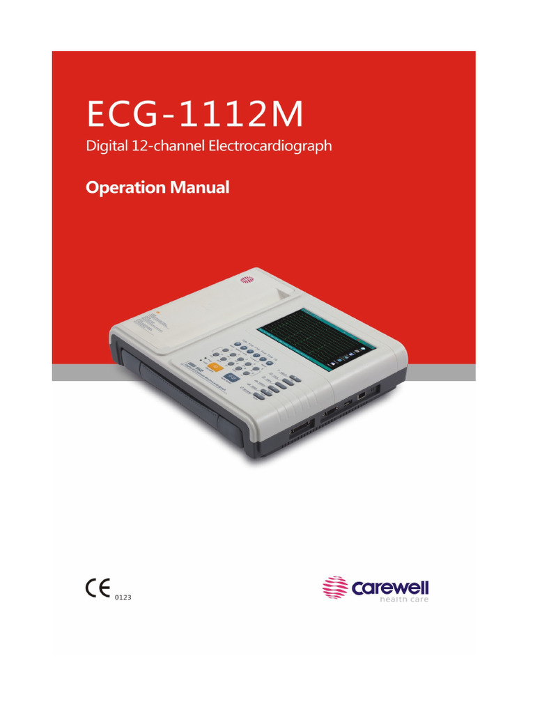 ECG-1112M User Manual Book FINAL | PDF | Electrocardiografia ...