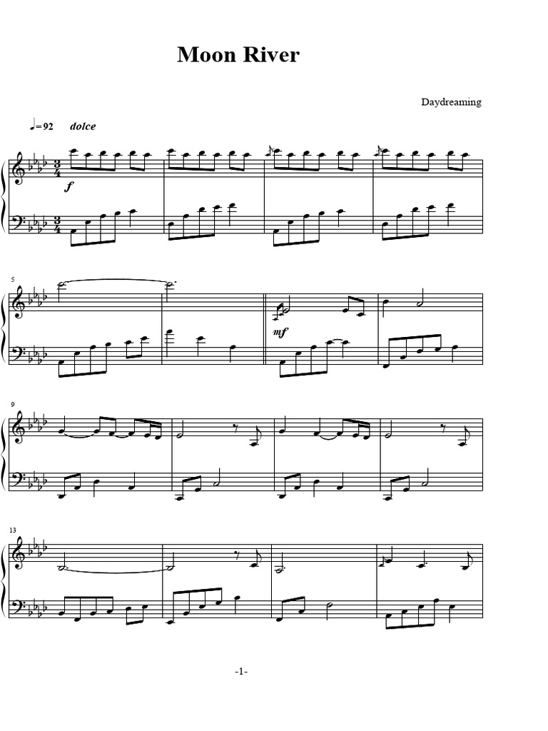 The-Daydream-Moon-River | PDF