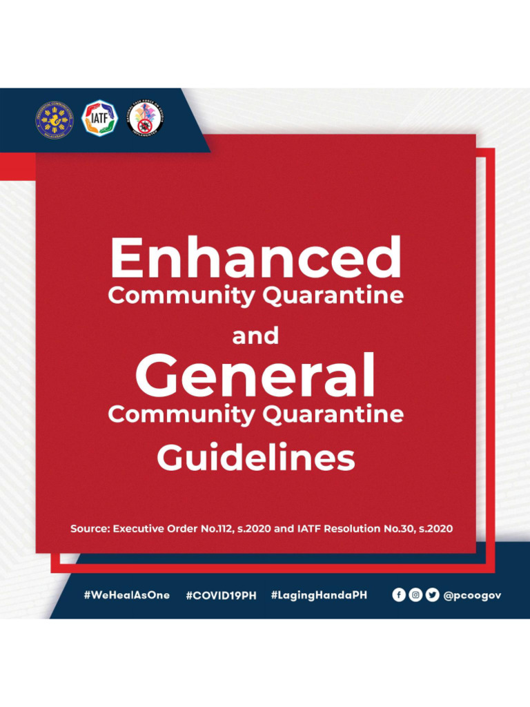 ECQ and GCQ Guidelines 20200616 | PDF