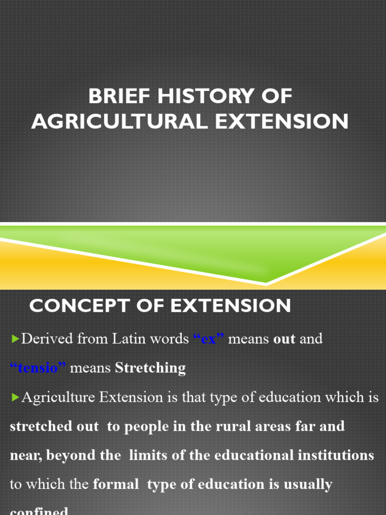 History-of-extension (2) | PDF | Agriculture | Economies
