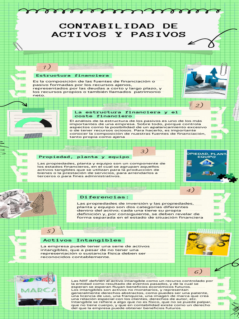 Infografía Contabilidad de Activos y Pasivos | PDF | Contabilidad | Activo intangible