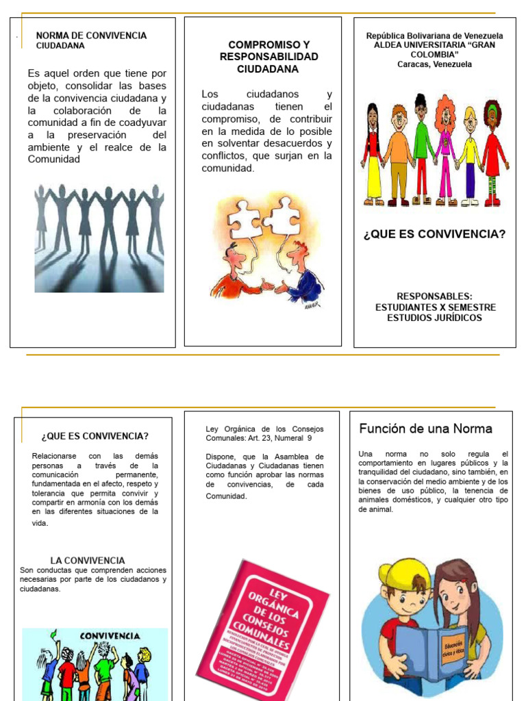 triptico de convivencia | PDF