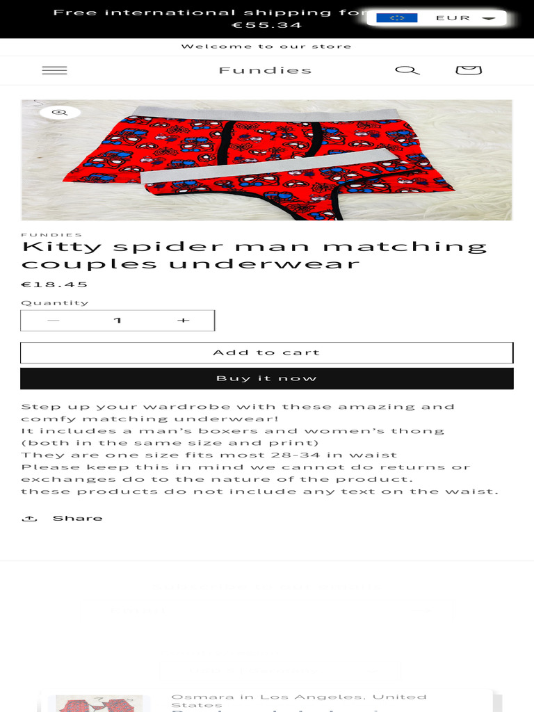 Matching Spider-Man Couples Underwear | PDF | Wellness